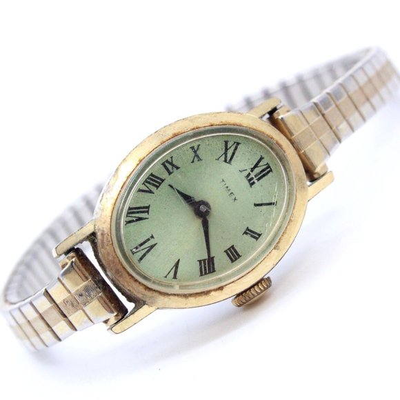 Timex | Accessories | Vintage Timex Watch Womens Casual Retro Bronze ...